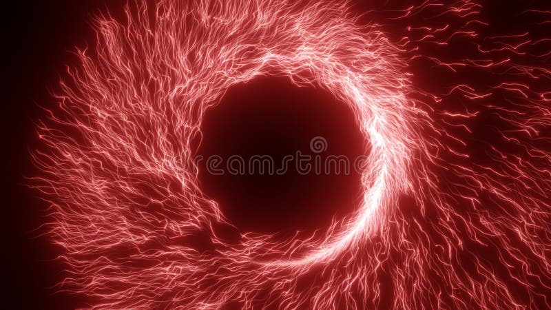 Bright Glowing Sparks Particles Spinning in a Circle. Fireworks with ...