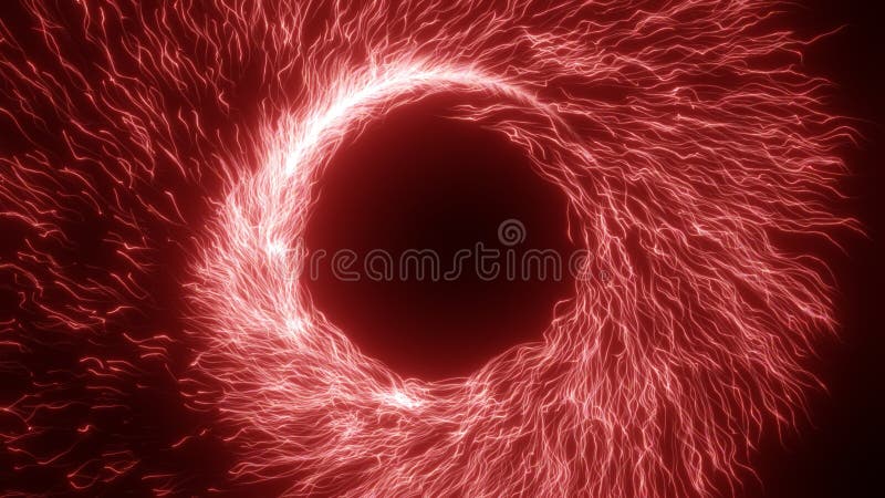 Bright Glowing Sparks Particles Spinning in a Circle. Fireworks with ...