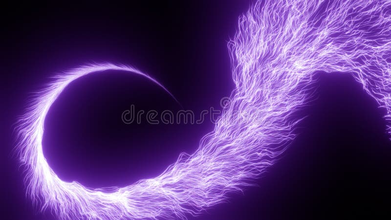 Bright Glowing Sparks Particles Spinning in a Circle. Fireworks with ...