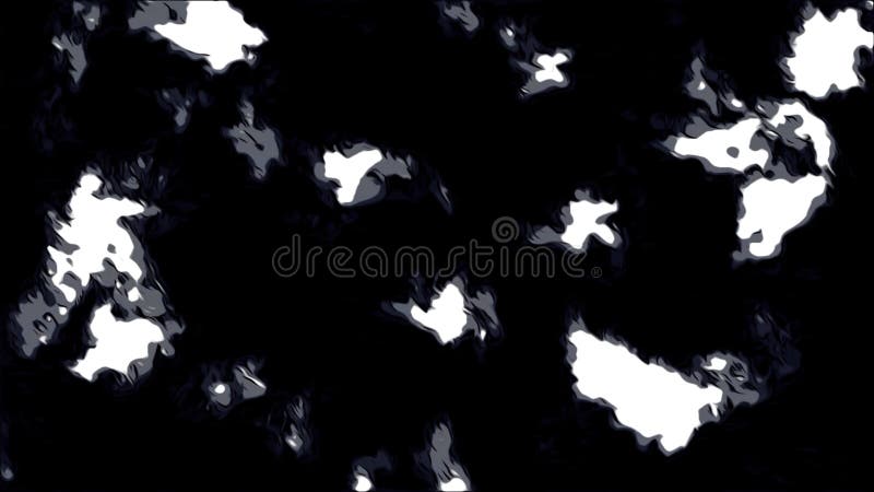 Bright Glowing Spots Move on Black Background. Motion. Flickering Spots ...