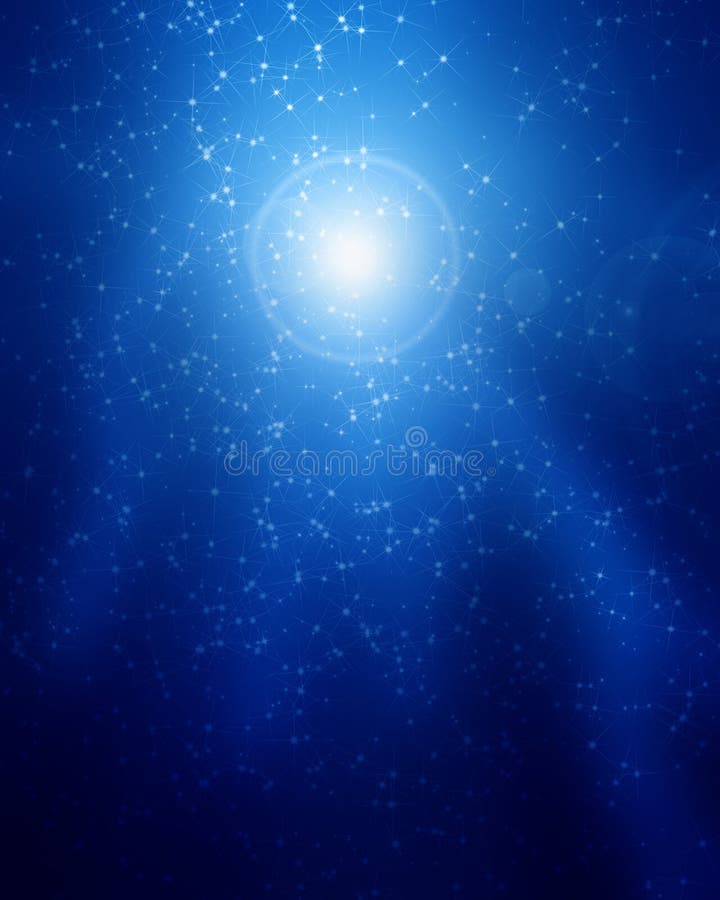 Bright glowing stars stock illustration. Illustration of moon - 33289715