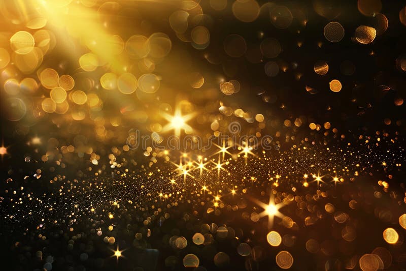 Bright Gold Background with Stars Stock Image - Image of shimmer ...
