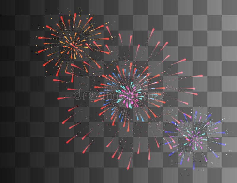 Bright Golden Fireworks Burst. Colorful Explosion with Bright Sparks ...