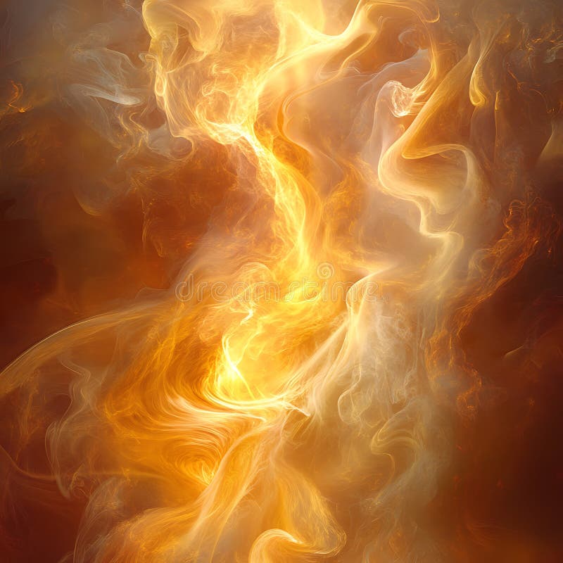 A Bright Golden Light in a Fiery Cloud Stock Photo - Image of golden ...