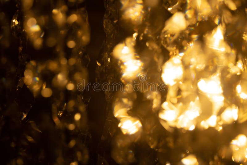 The Bright Golden Light Gives a Luxurious Touch To the Decor Stock ...
