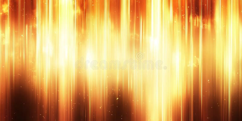 Bright Golden Light Rays Shine through a Shimmering Background Creating ...
