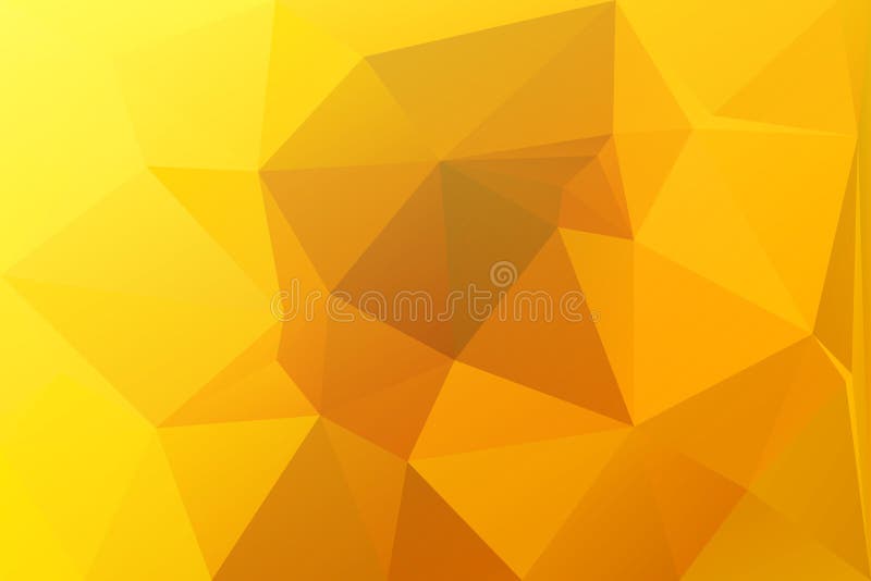 Bright Golden Yellow Low Poly Background Stock Vector - Illustration of ...