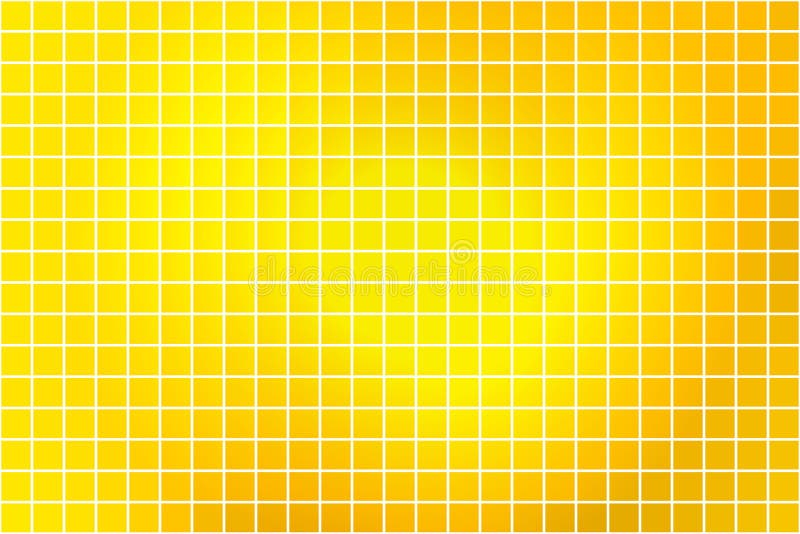 Bright Golden Yellow Square Mosaic Background Over White Stock Vector ...
