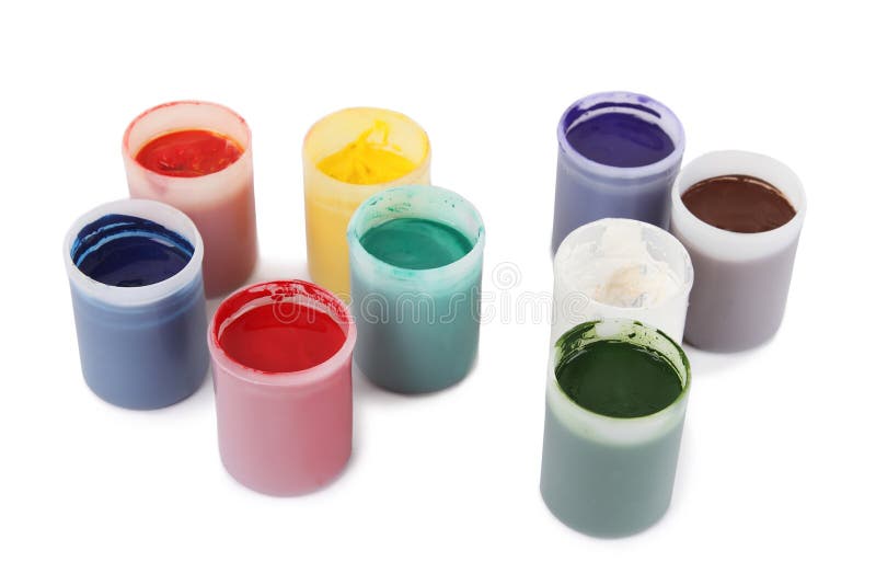 Cans with bright colors stock image. Image of creativity - 15463695