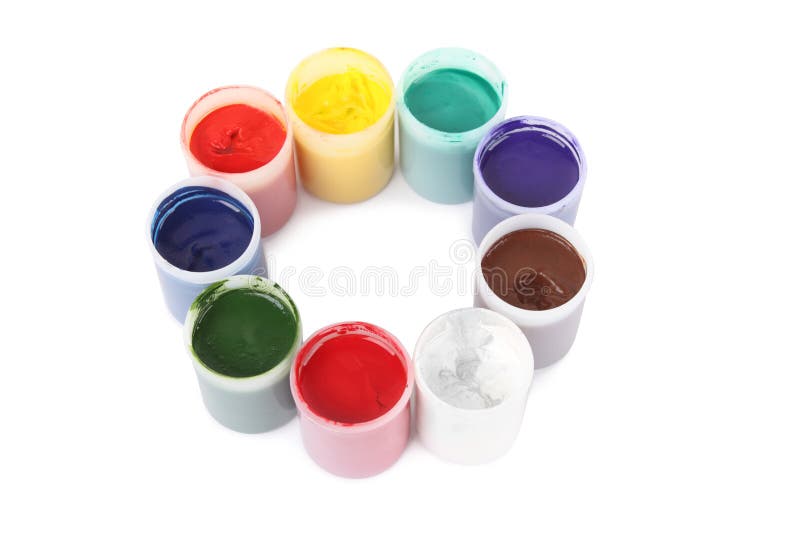 Cans with bright colors stock image. Image of creativity - 15463695