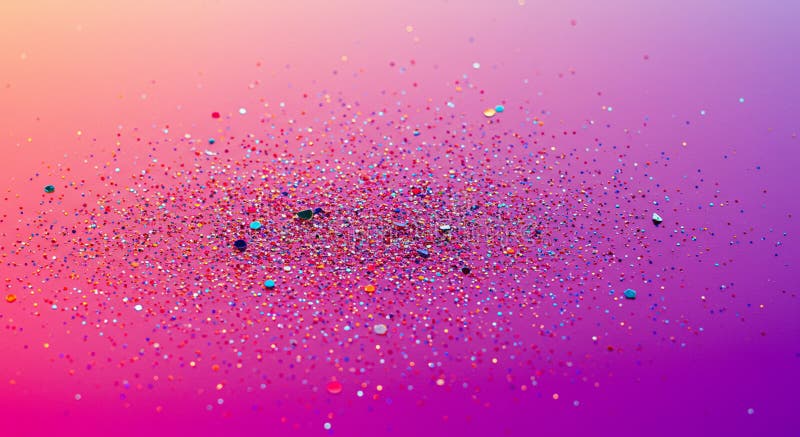 Bright Gradient Backdrop with Colorful Confetti and Sparkles Stock ...