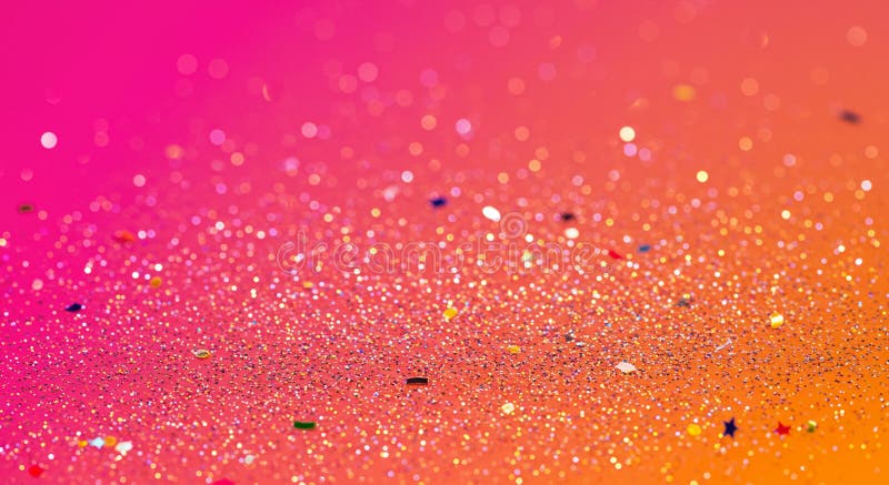Bright Gradient Backdrop with Colorful Confetti and Sparkles Stock ...