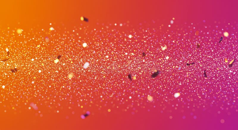 Bright Gradient Backdrop with Colorful Confetti and Sparkles Stock ...