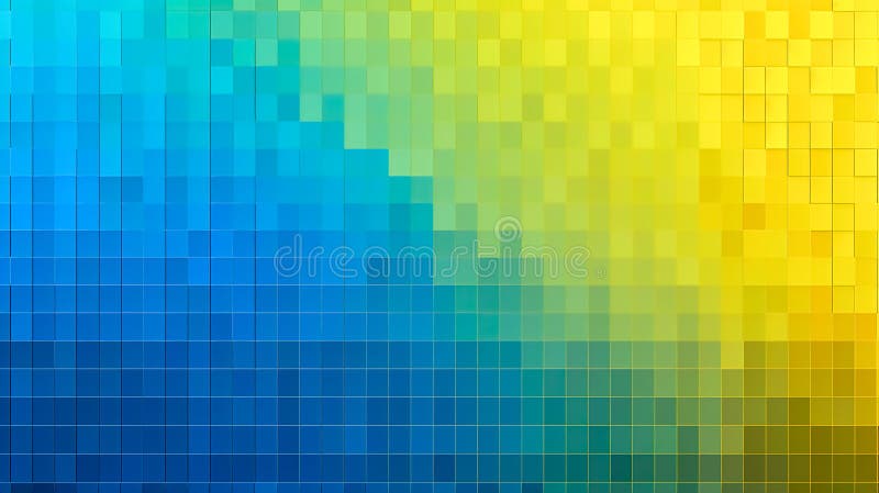 Bright Gradient Background, Blue Color Turning into Yellow, Generative ...