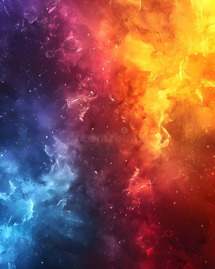 Bright Gradient Background with Colorful Grains. it Represents a Mix of ...