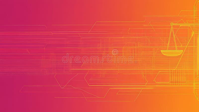Bright Gradient Background, Legal Services Theme, Subtle Scales of ...