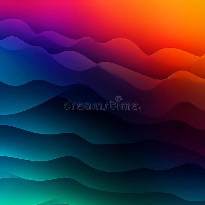 Bright Gradient Background, Rainbow Color Transition, Spectacular ...