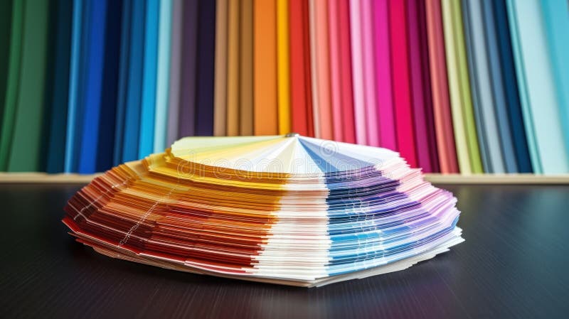 Wall of Color Swatches in Gradient Order Stock Illustration ...