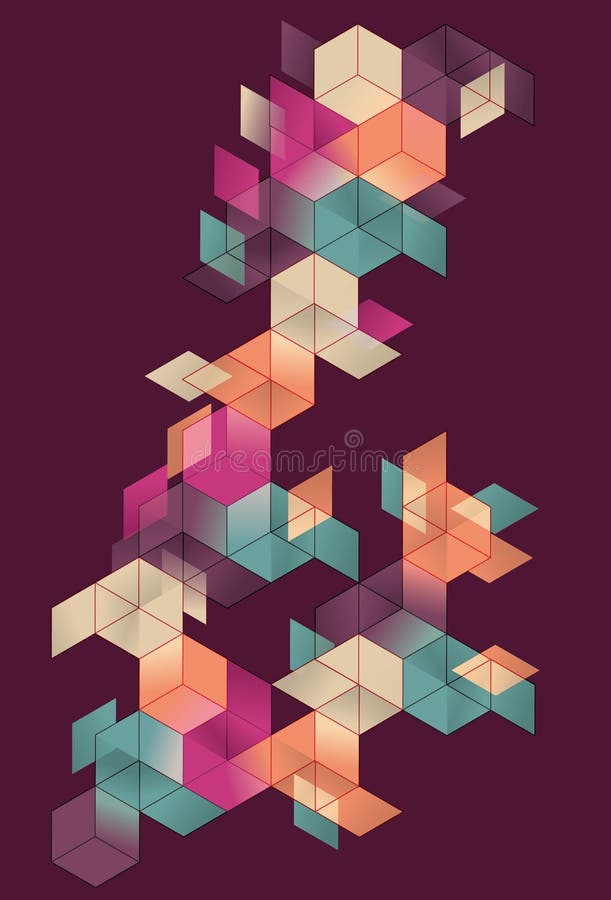 Cube background 071 stock vector. Illustration of block - 83136258