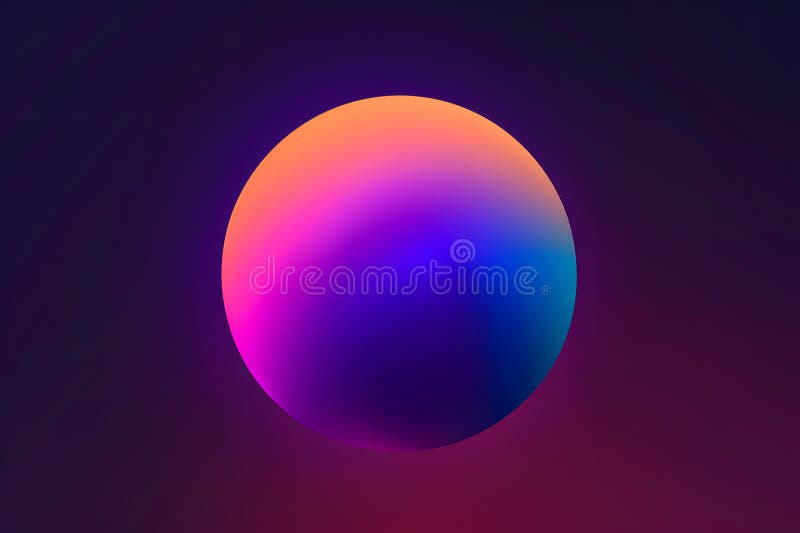 Colorful Gradient Sphere with Abstract Background Design Stock Image ...