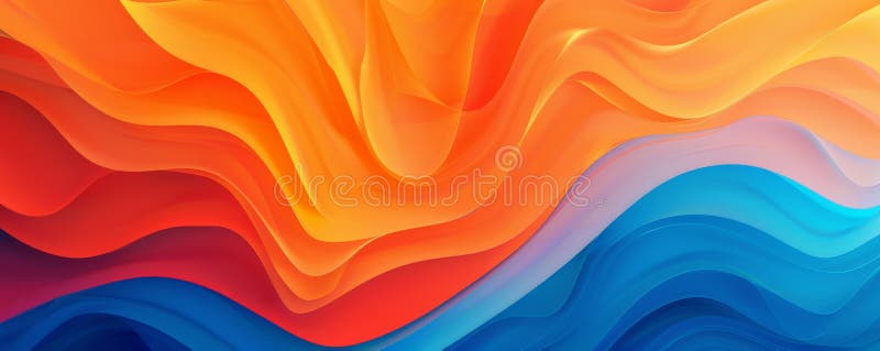 A Bright Gradient Wave Pattern Featuring Smooth, Undulating Curves ...