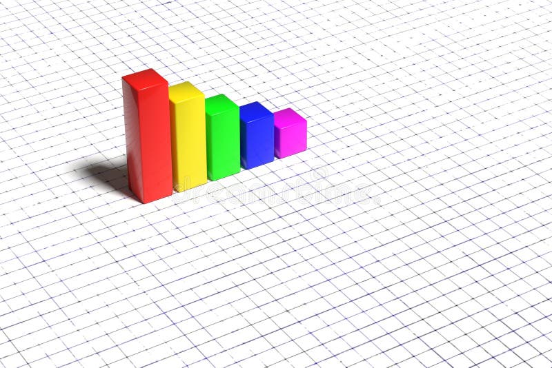 Bright Graph on White Background Stock Illustration - Illustration of ...