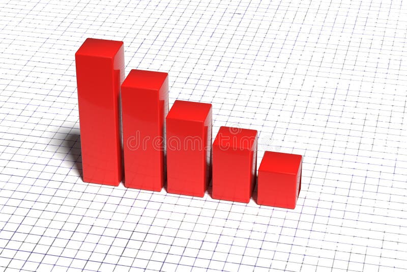 Bright Graph on White Background Stock Illustration - Illustration of ...