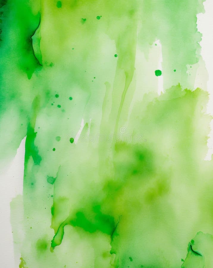 Bright Green Abstract Watercolor Background Stock Image - Image of ...
