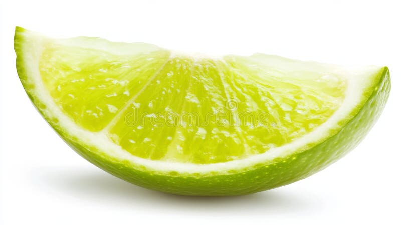 Bright Green in Color and Texture, the Vibrant Slice of Juicy Lime is ...