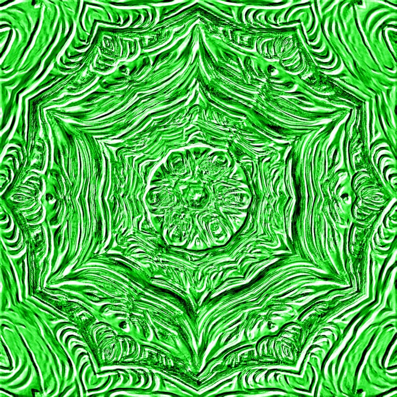 Bright Green Coloured Twisted Embossed Pattern and Design Stock ...
