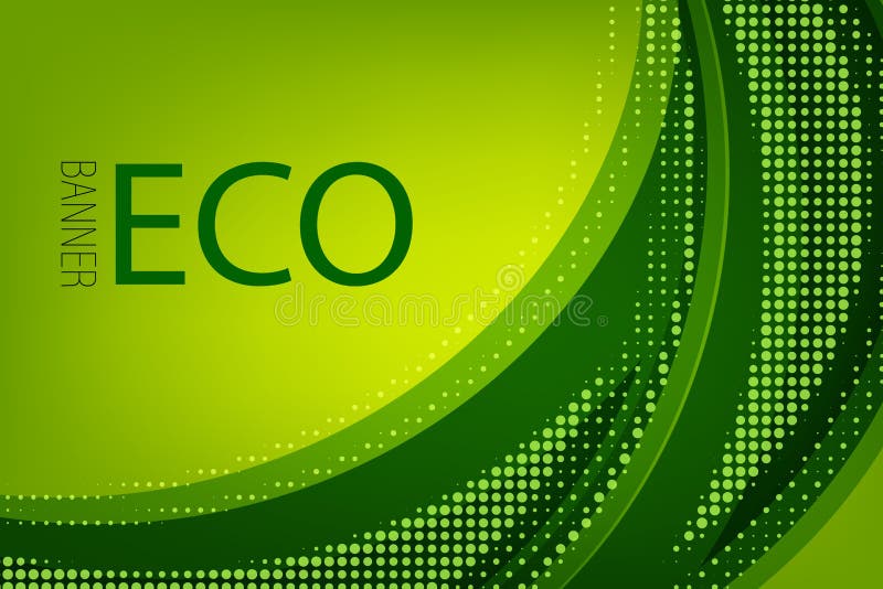 Bright Green Eco Design Vector Background. Poster, Brochure Template ...