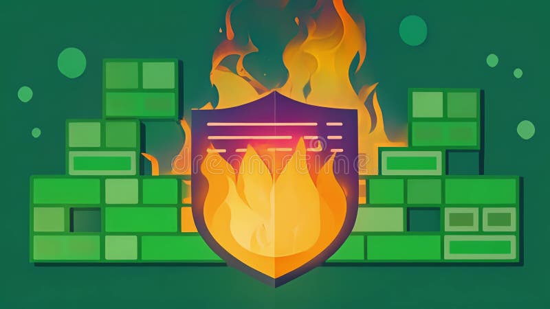 A Bright Green Firewall Blocks a Barrage of Malicious Code Providing a ...