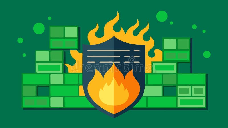 A Bright Green Firewall Blocks a Barrage of Malicious Code Providing a ...