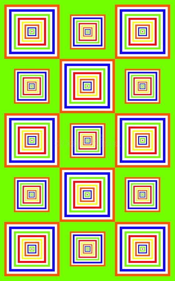 Modern Green Geometric Pattern Stock Illustration - Illustration of ...
