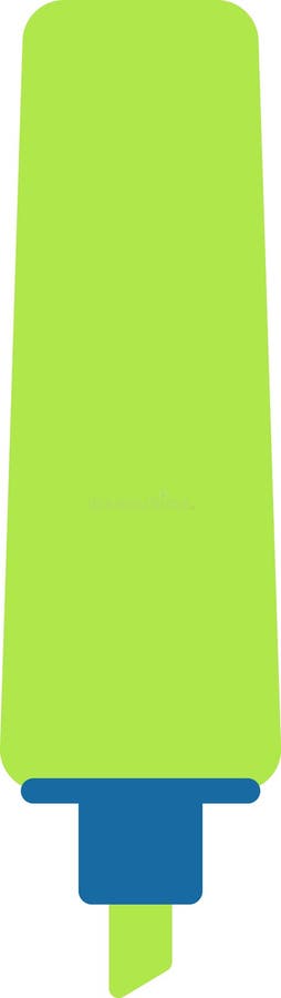 Bright Green Highlighter Pen Marking Important Details in a Document ...