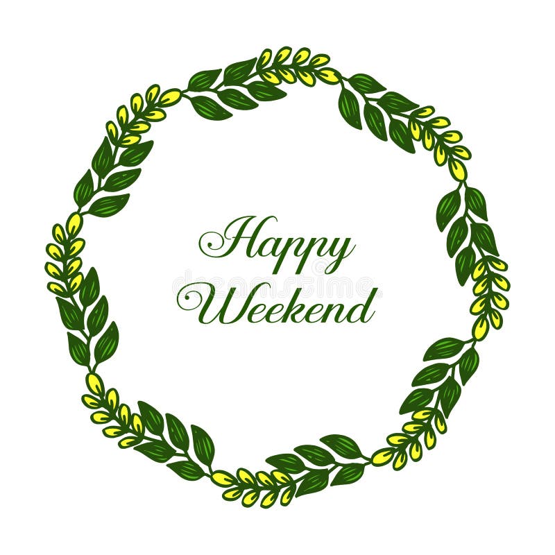 Happy Weekend, Beautiful Greeting Card Background or Banner, with ...