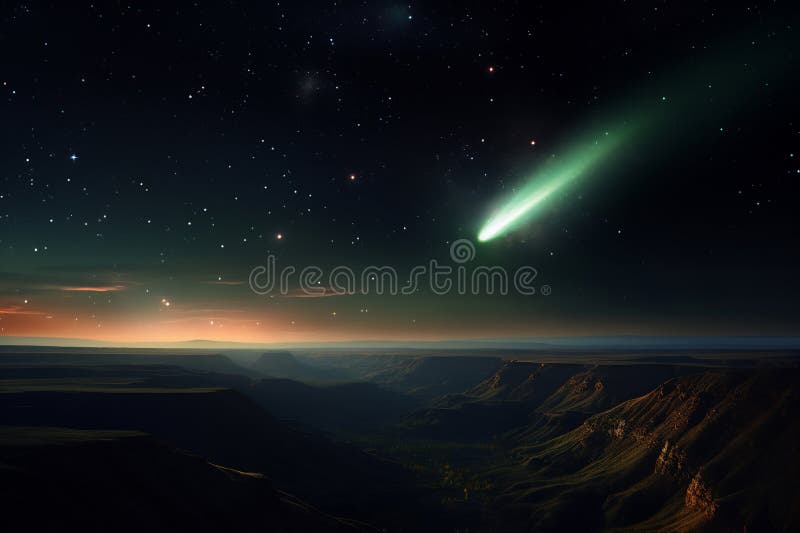 Bright Green Object Hovering in the Sky Stock Image - Image of ...