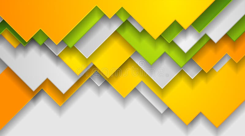 Bright Green Orange Corporate Geometric Abstract Background Stock ...