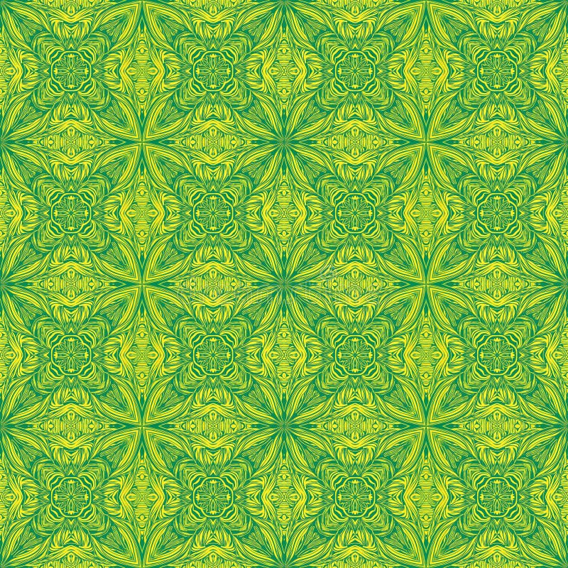 Vibrant Green Floral Pattern Design with Intricate Detailing and ...