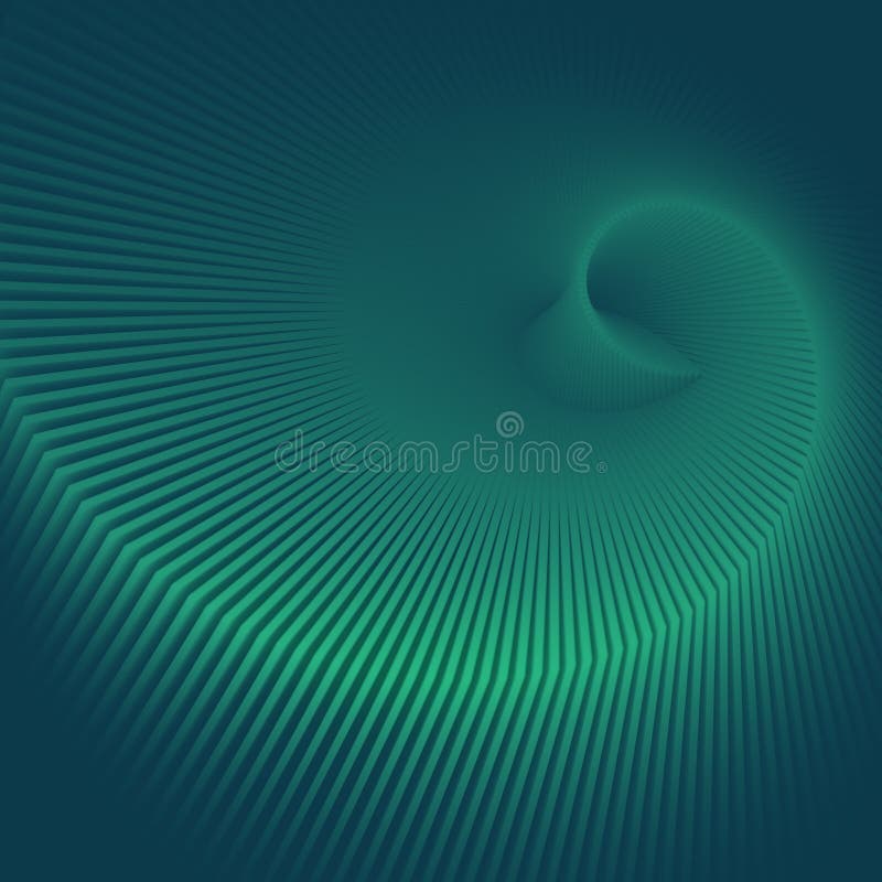 Bright Green Pattern of Wavy Lines. 3d Rendering Digital Illustration ...