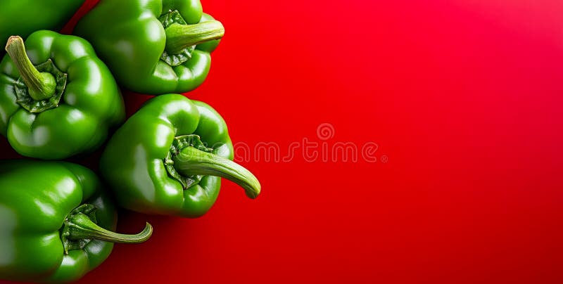 Bright Green Peppers Backdrop Stock Photo - Image of diet, recipe ...