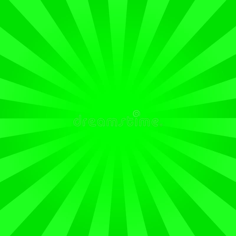 Bright Green Rays Background. Stock Vector - Illustration of abstract ...
