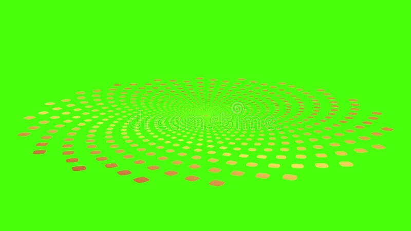 A Bright Green Screen Background Featuring a Dynamic Spiral of Orange ...