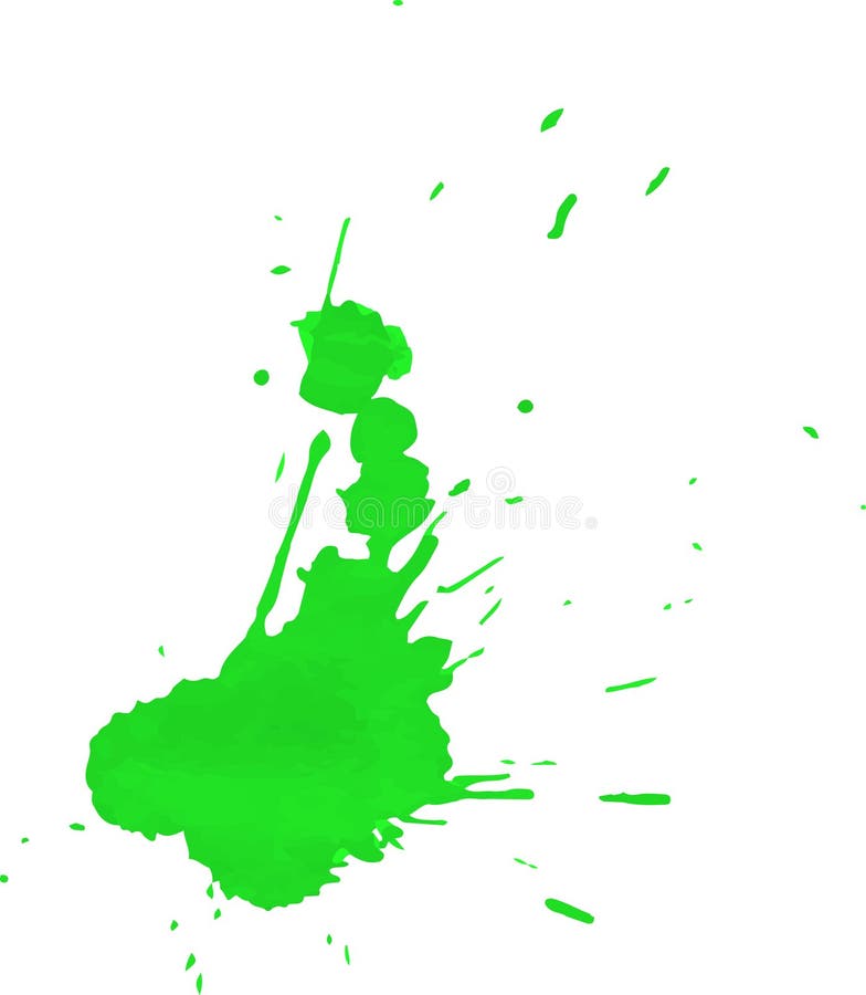 Bright Green Splash with Artistic Texture and Dripping Detail. Stock ...