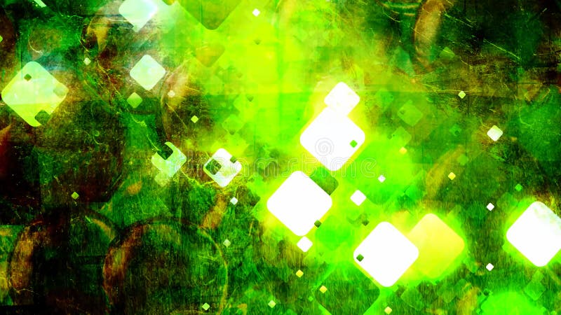 Bright Green Square Lights and Dark Texture Backdrop - Abstract ...