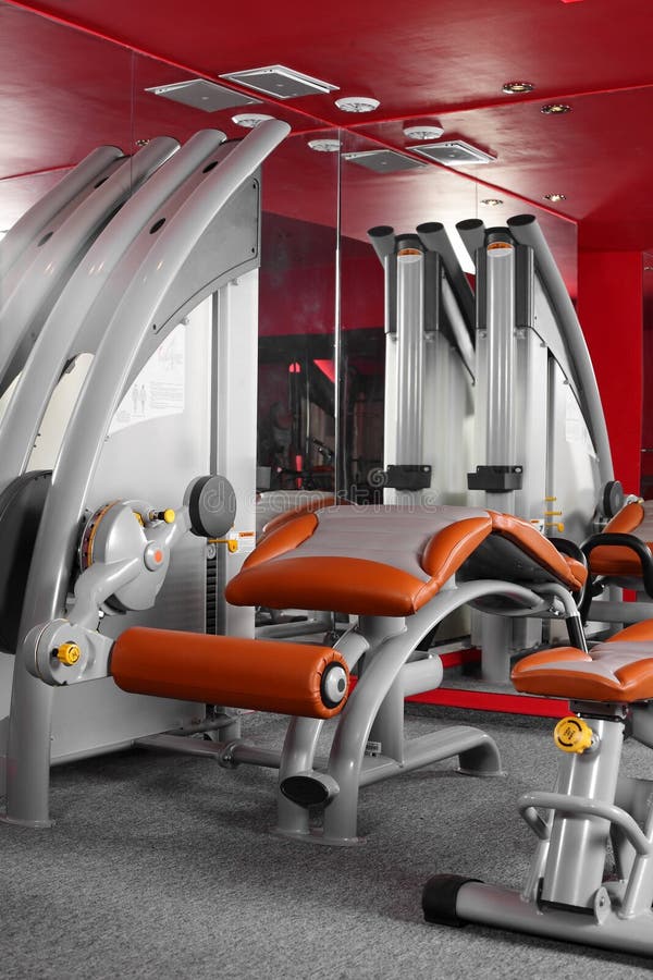 Bright Gym with a Lot of Windows Stock Image - Image of bicycle ...