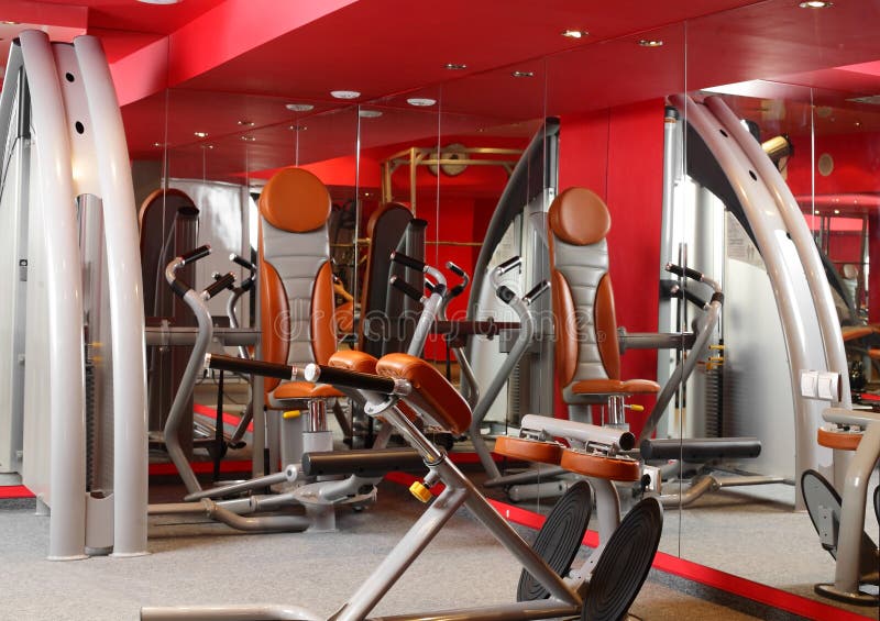 Bright Gym with a Lot of Windows Stock Photo - Image of luxury ...