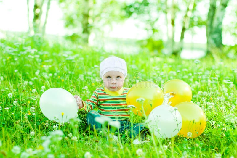 Bright happy baby stock image. Image of dress, holding - 28596547