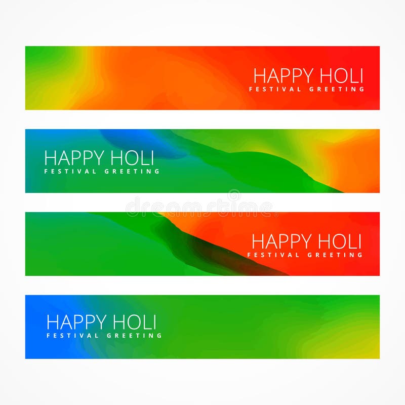 Holi banners design stock vector. Illustration of colored - 71974844