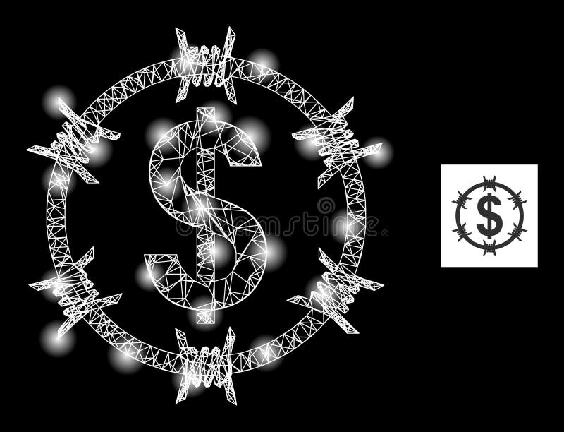 Bright Hatched Barbed Wire Dollar Mesh Icon with Glare Spots Stock ... Bright Hatched Barbed Wire Dollar Mesh Icon with Glare Spots Stock ...